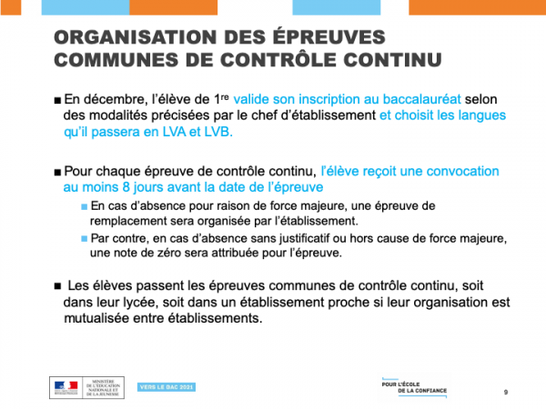 Réussir son contrôle continu - Lycée Laetitia Bonaparte